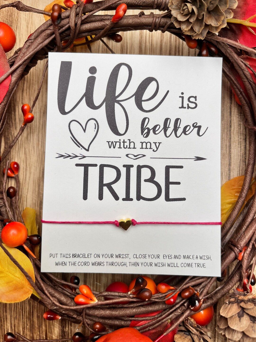 Life is Better With My Tribe; Girls Trip; Custom; Wish Bracelet; Girls ...