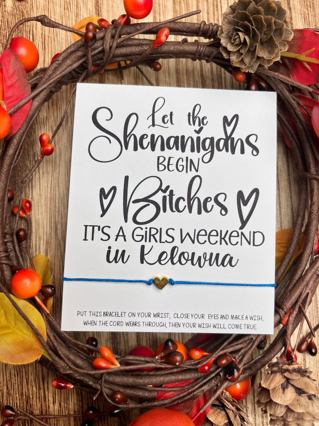 Fun Girls Getaway Gift; Girls Trip; Shenanigans; Girls Weekend Wish ...