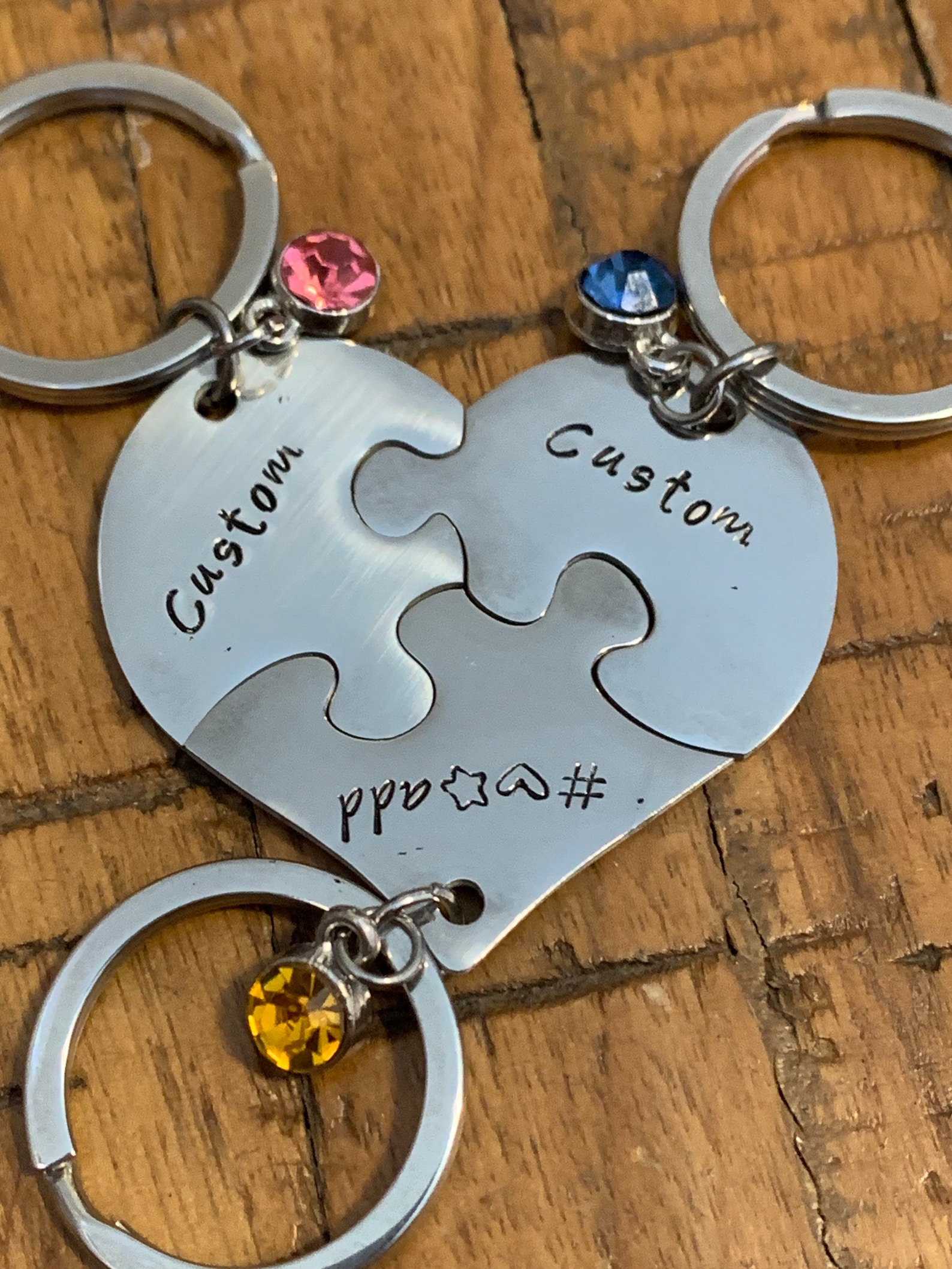 Best Friends Forever 3 Piece Puzzle Keychain Set Three - Etsy