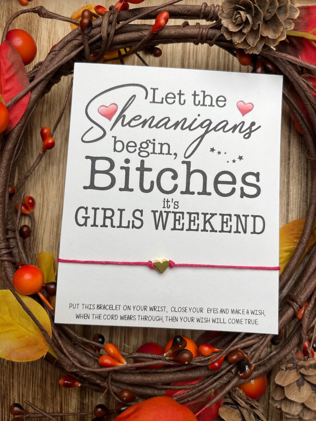 Shenanigans Girls Getaway Gift; Girls Trip; Custom Girls Weekend; Wish ...