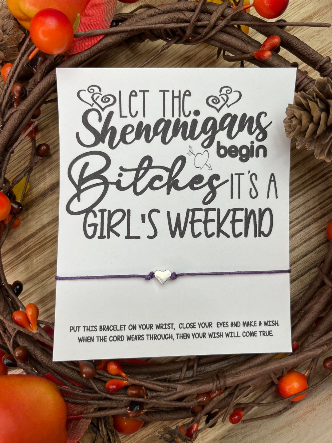 Fun Girls Getaway Gift; Girls Trip; Shenanigans; Girls Weekend Wish ...