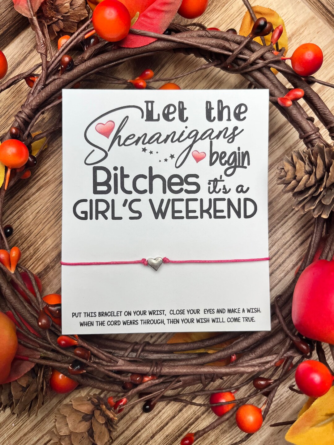Shenanigans Girls Getaway Gift; Girls Trip; Custom Girls Weekend; Wish ...