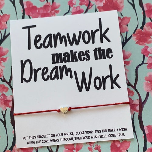 Teamwork Makes the Dream Work Team Gift Gift for Team | Etsy
