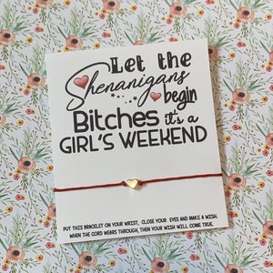 Shenanigans Girls Getaway Gift; Girls Trip; Custom Girls Weekend; Wish ...