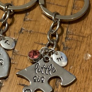 3 Sisters Keychain, Big Sis Mid Sis Lil Sis Keychain, Big Sister ...