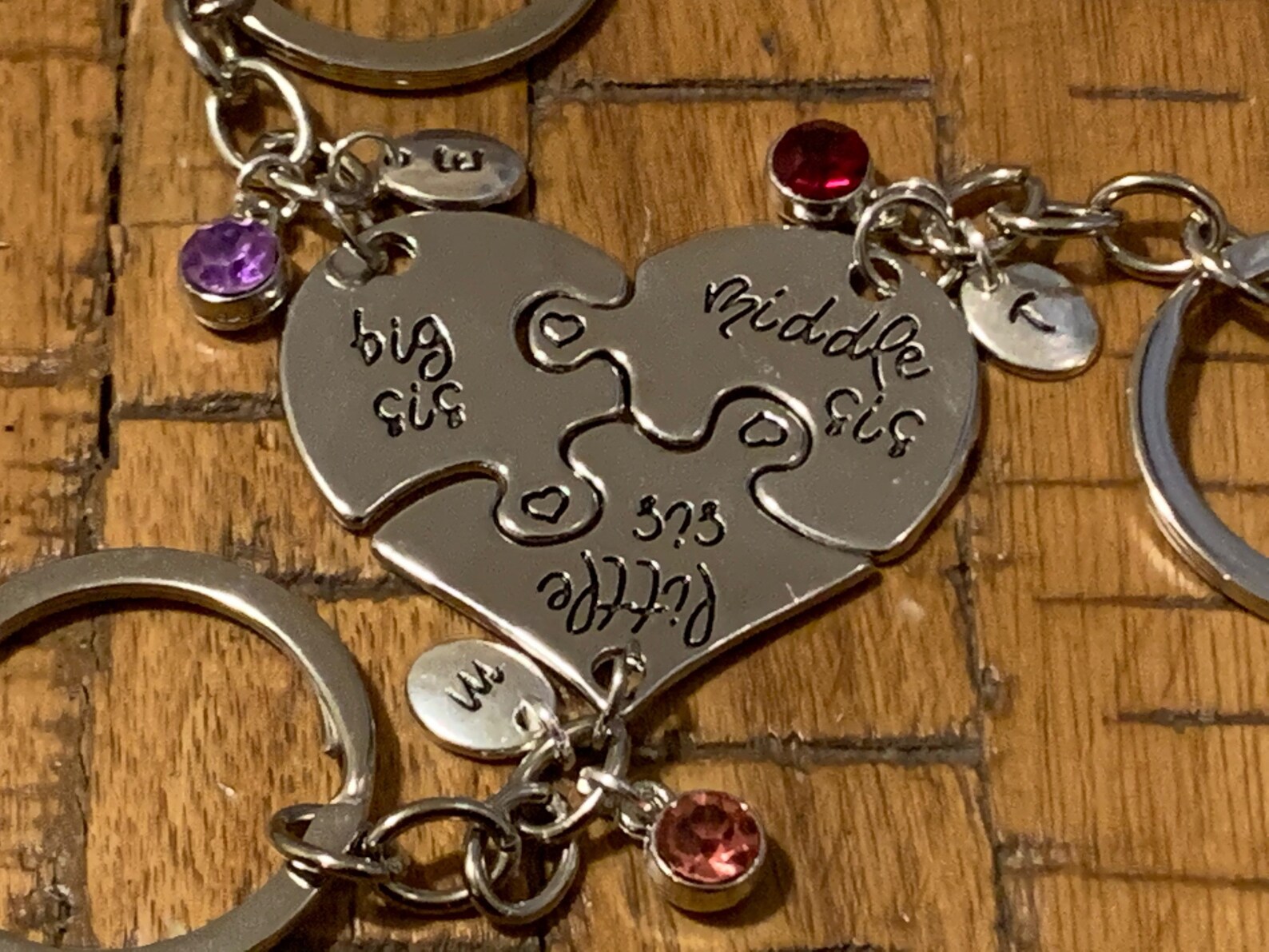 3 Sisters Keychain, Big Sis Mid Sis Lil Sis Keychain, Big Sister ...