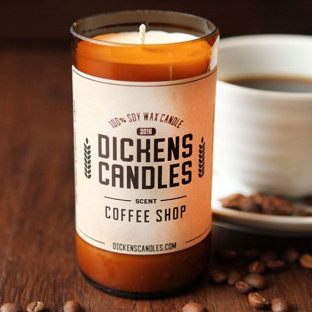 Beer Bottle Candle | Coffee Shop Scent | 100% Soy Wax | Scented Candle ...