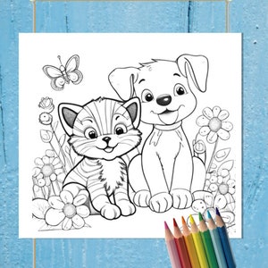 Cute Baby Animals Digital Download, Printable Coloring Book, 30 Pages ...