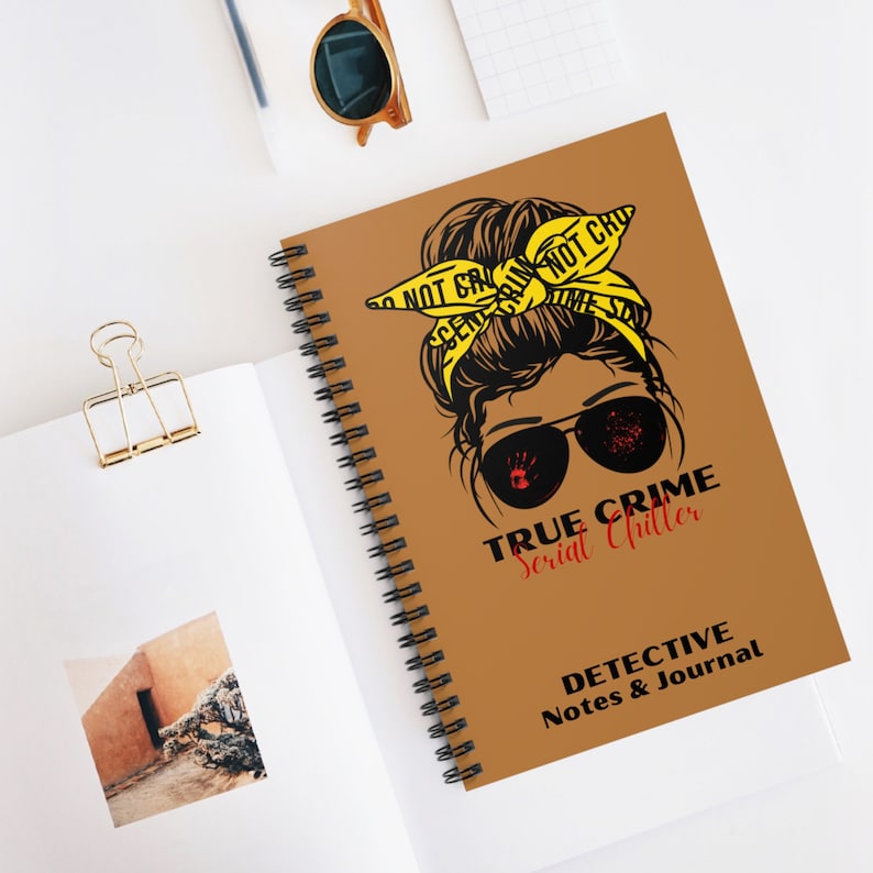 True Crime Serial Chiller Spiral Notebook - Ruled Line | Journal | Gift ...