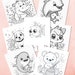 Cute Baby Animals Digital Download, Printable Coloring Book, 30 Pages ...