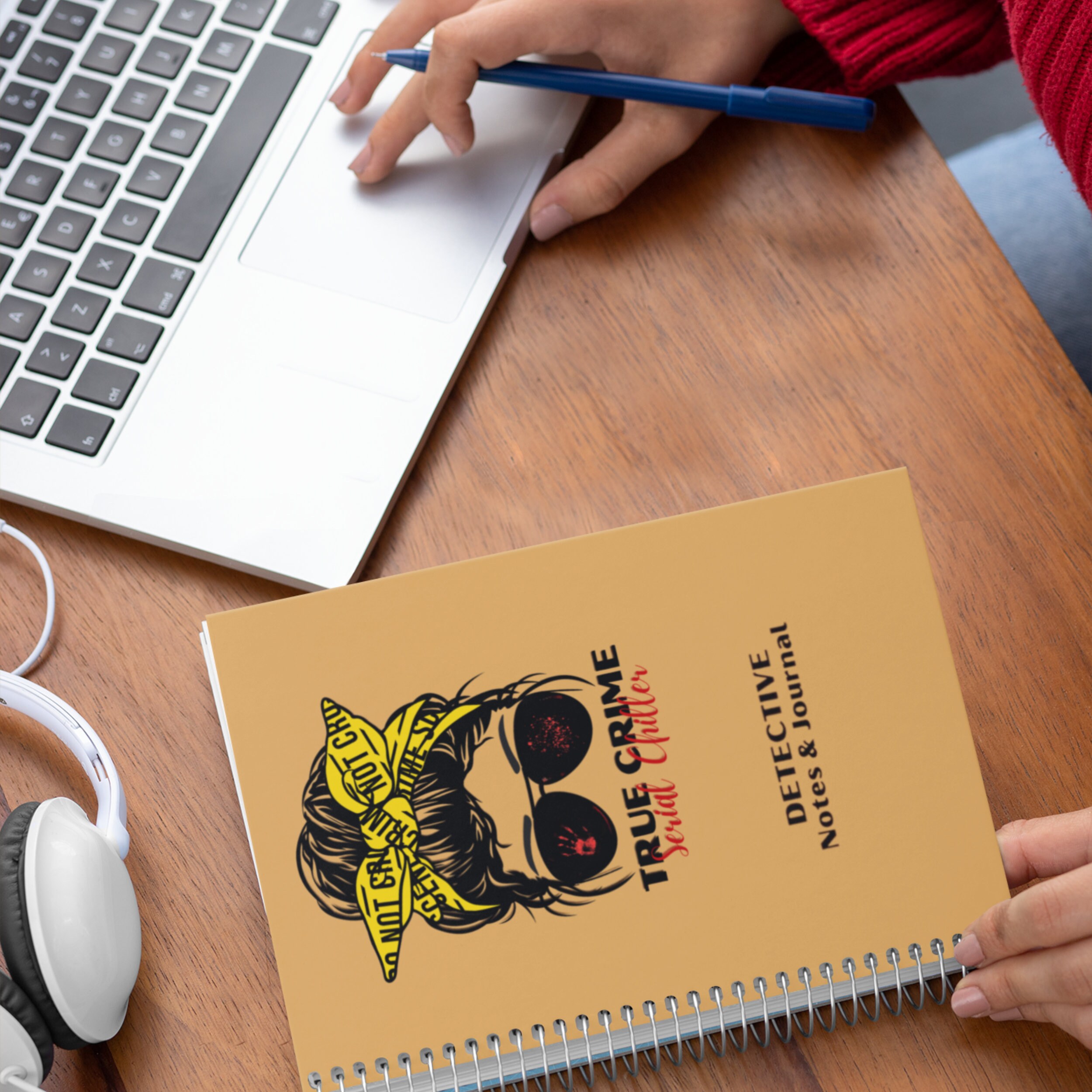 True Crime Serial Chiller Spiral Notebook - Ruled Line | Journal | Gift ...