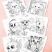 Cute Baby Animals Digital Download, Printable Coloring Book, 30 Pages ...