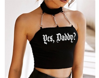 Yes Daddy Crop Top | Etsy