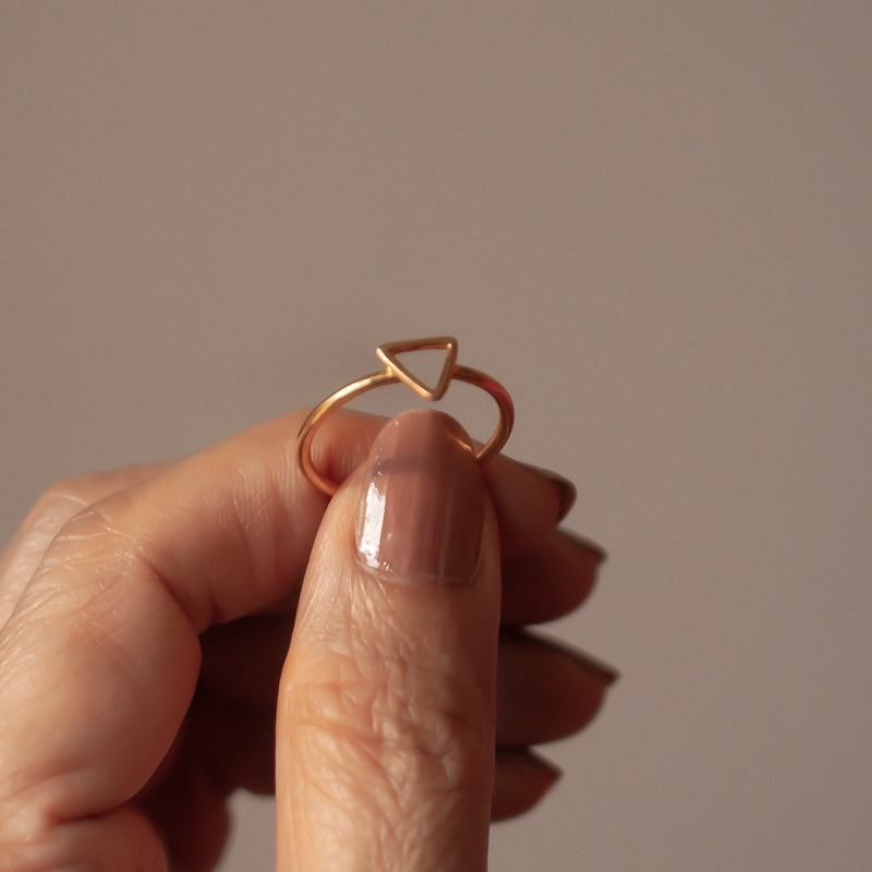 Triangle Ring - Etsy UK