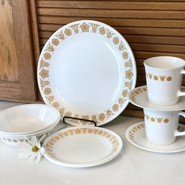 Corelle Butterfly Gold Dinnerware - Etsy