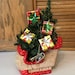 Vintage Kimple Large Ceramic Santa Sleigh With Mini Christmas Tree - Etsy