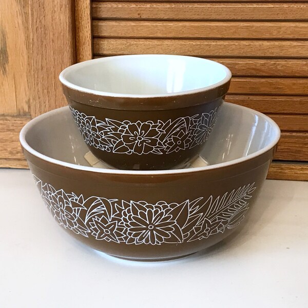 Brown Pyrex Bowls - Etsy