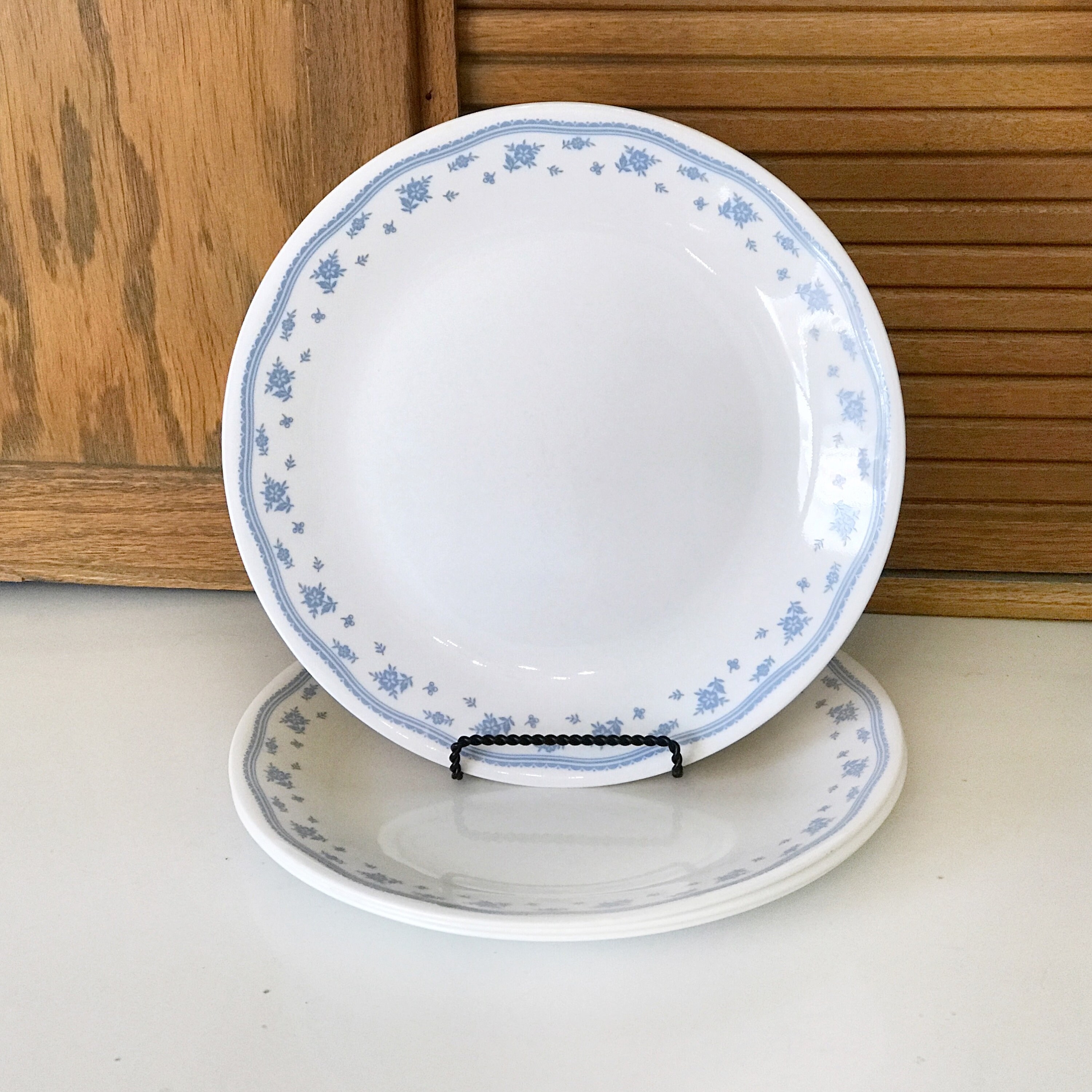 Corelle Morning Blue Dinner Plates Set of 4 Corelle - Etsy