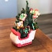 Vintage Kimple Ceramic Santa Sleigh With Mini Christmas Tree - Etsy