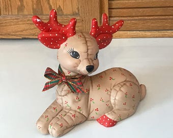 Vintage Kimple Reindeer - Large - Ceramic Softee Reindeer - Vintage ...