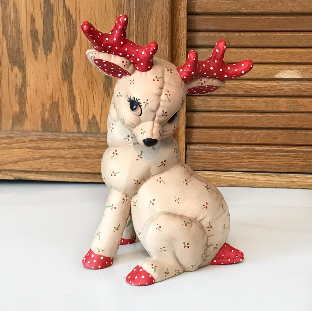 Kimple Ceramic Reindeer - Softy Christmas Reindeer - Ceramic Holiday ...