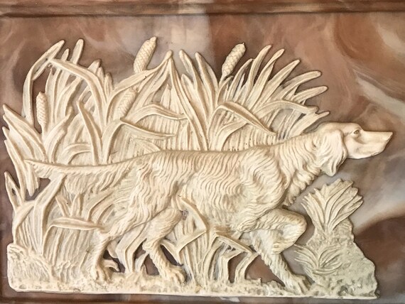 Vintage Incolay Dante Men's Valet Box - Hunting Dog S… - Gem