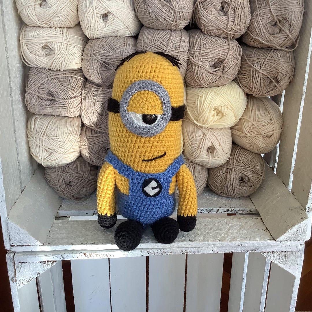 Crochet Minions Amigurumi Doll,soft Crochet Minions, Crochet Toy,bob ...