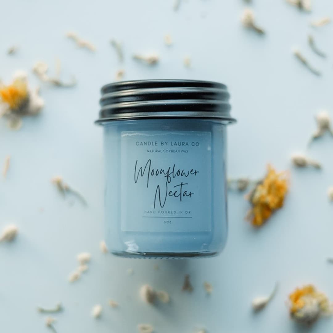 Moonflower Nectar Soy Jar Candle - Etsy