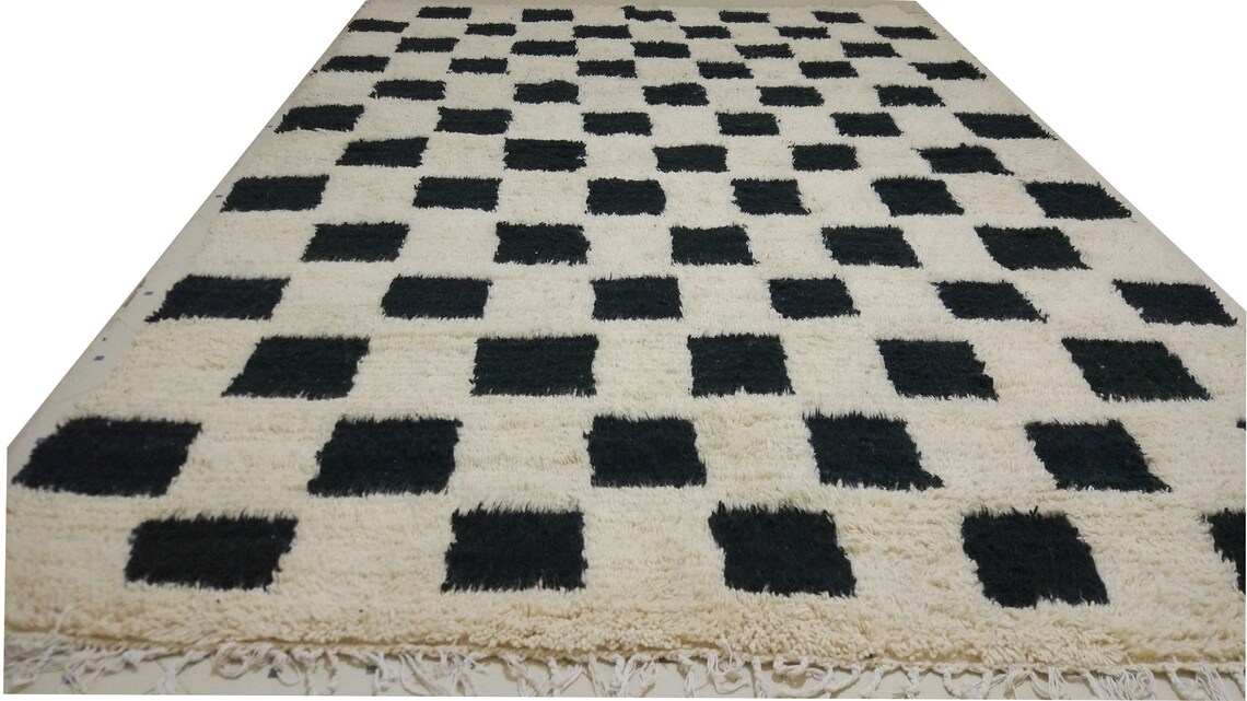 Vintage Moroccan Large Beni Ourain Rugs Carpet Berber | Etsy