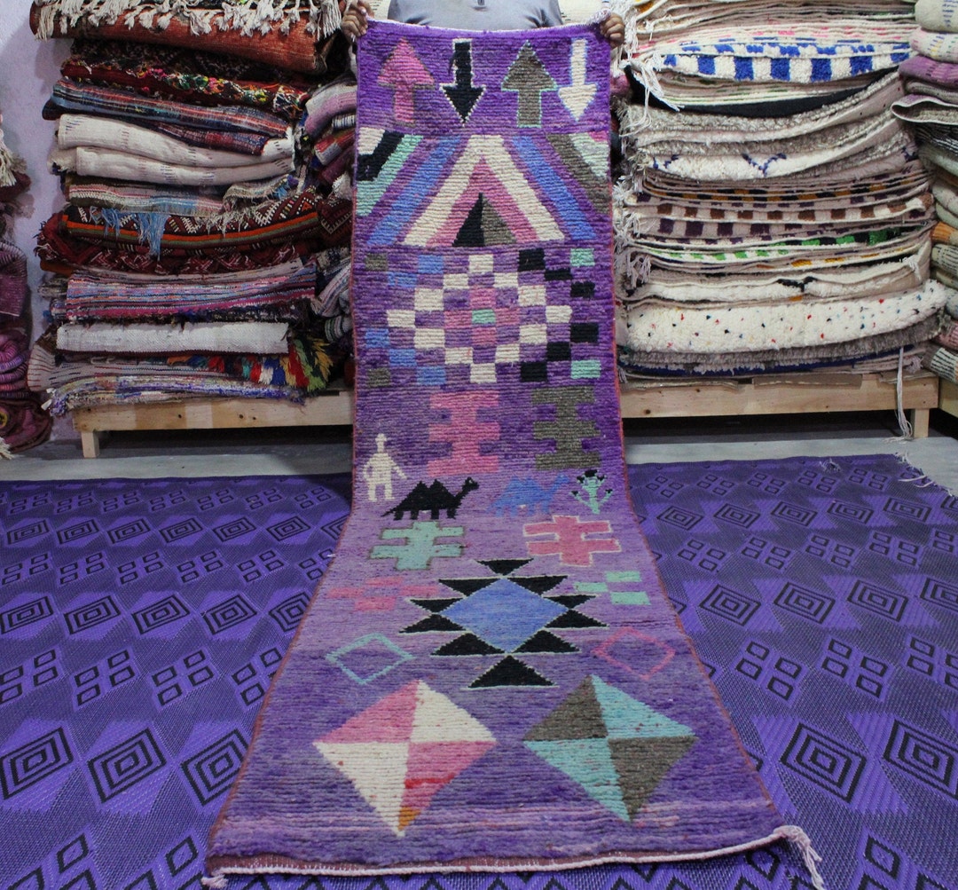 4a07_vintage Moroccan Carpet _ Runner Rugs , Moroccan Runner Rugs ...