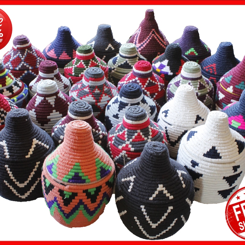 Moroccan Basket - Etsy