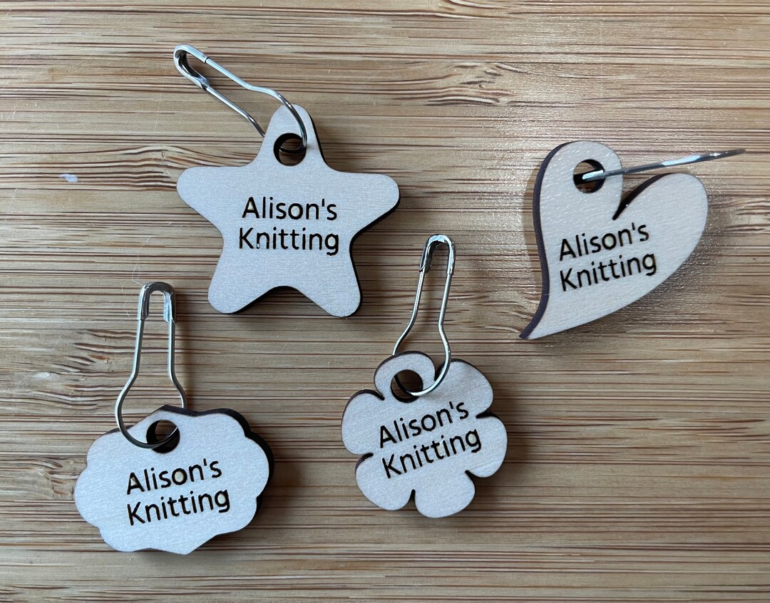 Personalized Laser Cut Knitting Markers- the Ultimate Gift for Knitters ...
