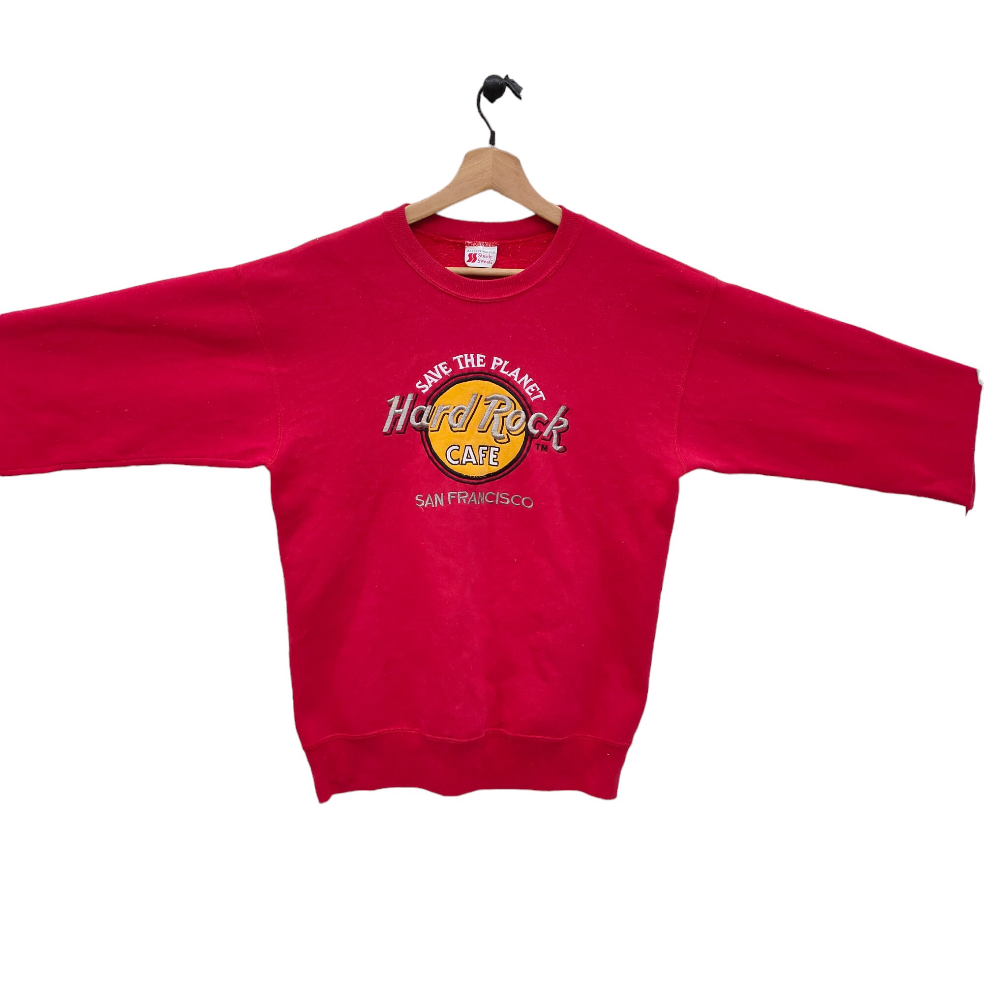 80s Embroidery Hard Rock Cafe San Francisco Sweatshirt Medium Vintage ...