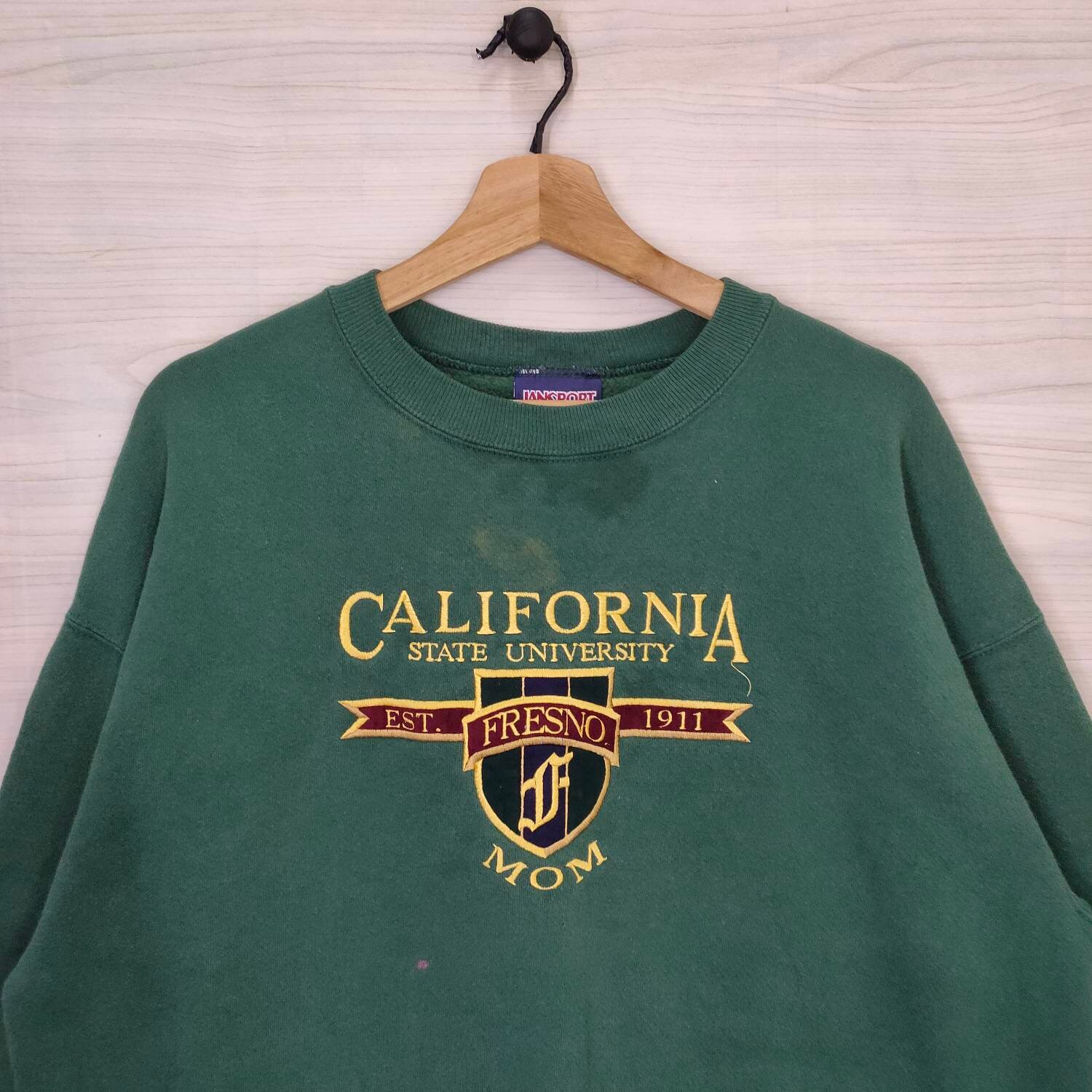 Vtg 90s California State University Fresno Sweatshirt Vintage Jansport ...