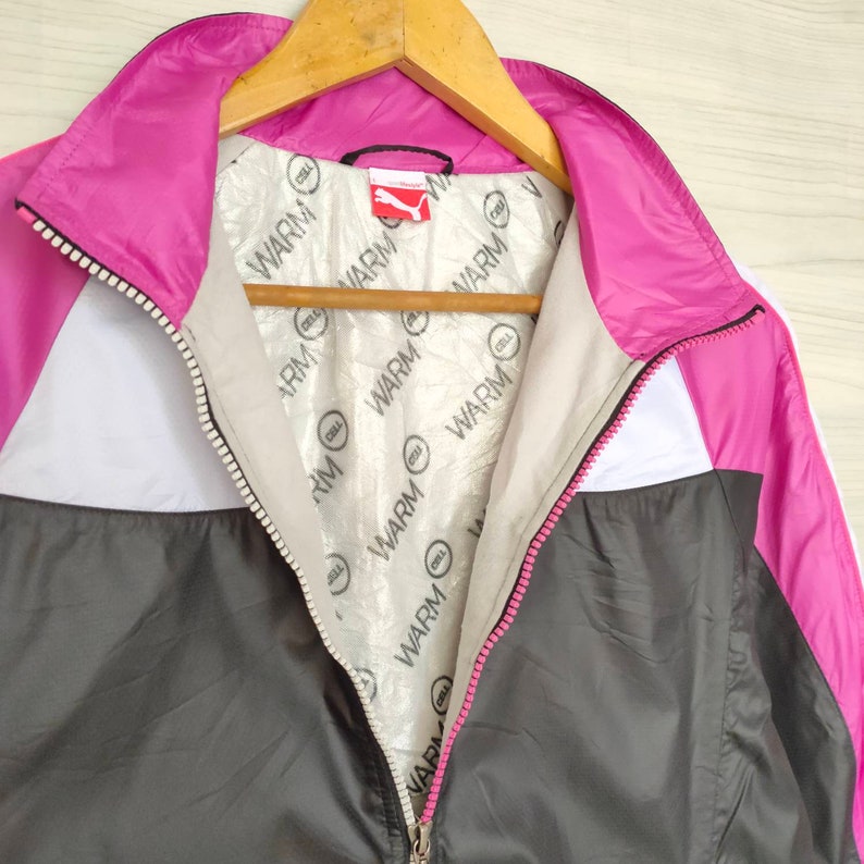 PUMA Jacket Vintage 1990s Puma Windbreaker Sportswear Colorblock Black ...