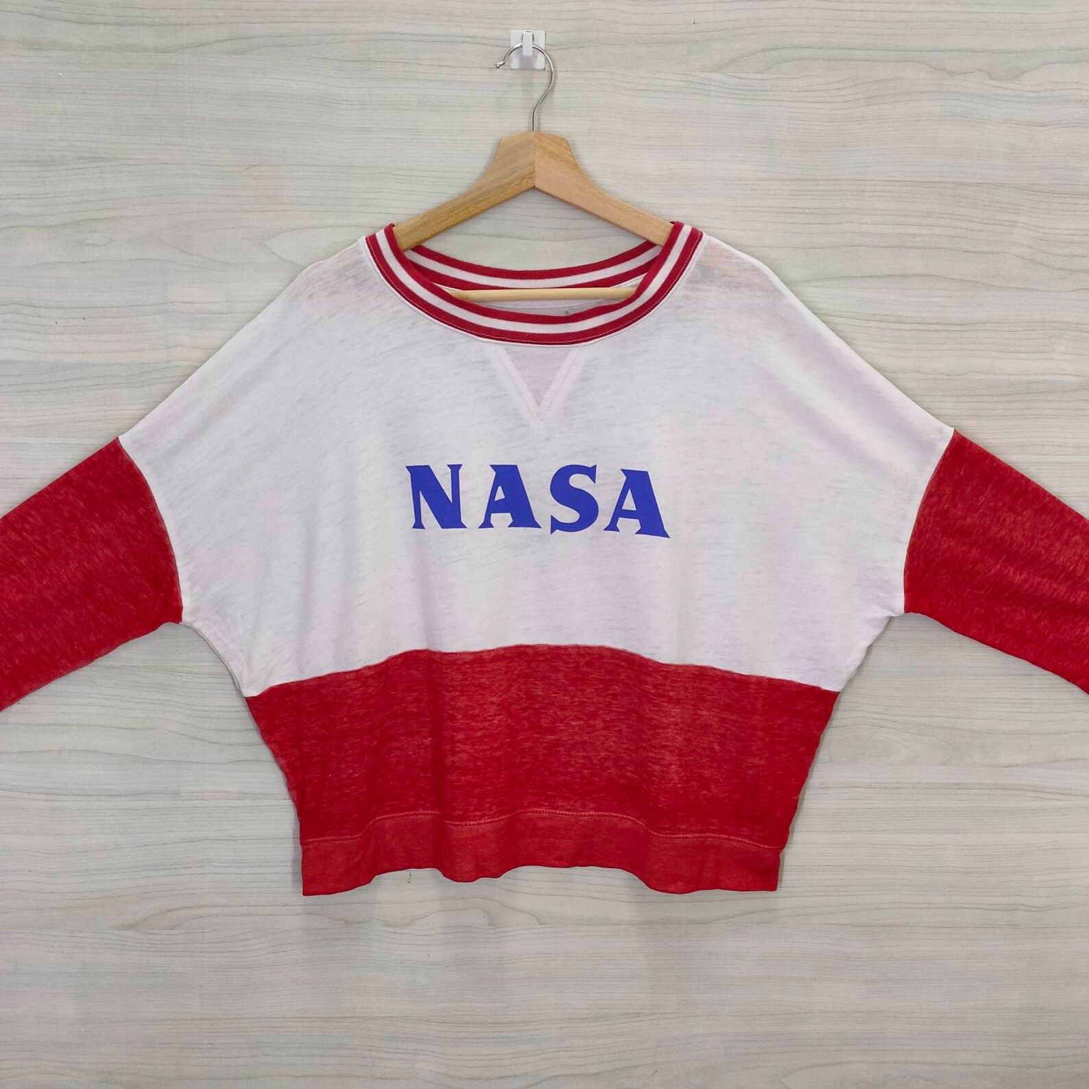 NASA Crop Top Long Sleeve Shirt Womens Size XXL - Etsy