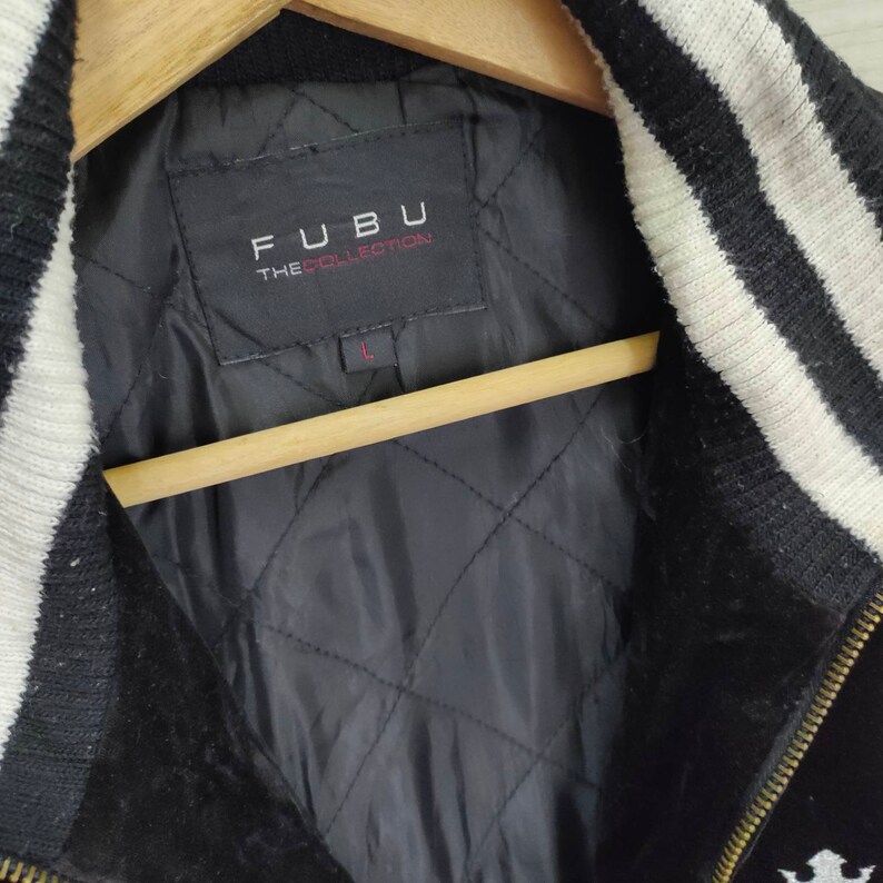 Vintage Fubu Jacket Velvet Bomber Jacket Corduroy Varsity - Etsy