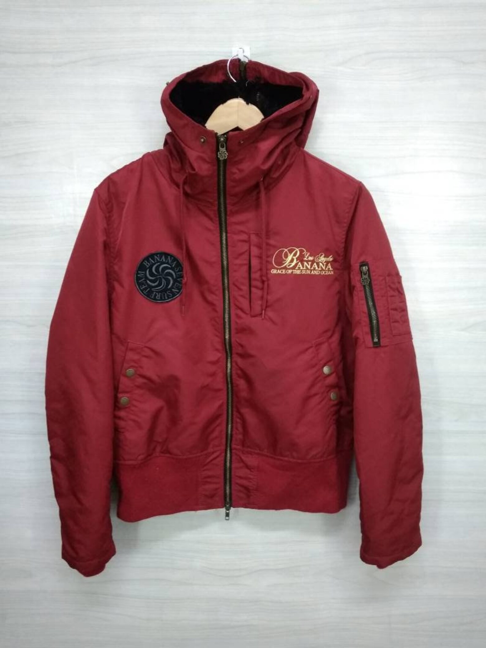 BANANA SEVEN Jacket Vintage 90s Banana Seven Surf Team Banana Seven ...