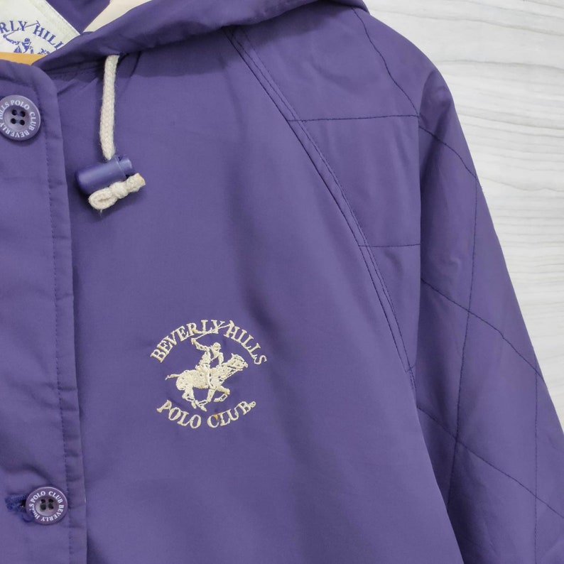 Beverly Hills Polo Club Windbreaker Jacket Vintage 90s BHPC Hoodie ...