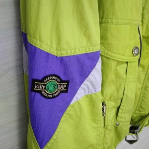 KILLY Ski Jacket Vintage 90s Killy by Asics Skiing Hoodie Over Coat ...