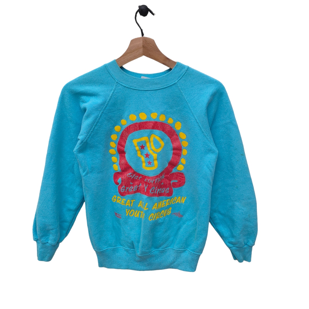 Distressed YMCA Community Circus Art Crewneck Sweatshirt Large Vintage ...