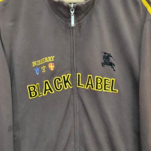 Burberry Zipper Jacket Burberry Sweater Burberry Black Label Embroidery ...