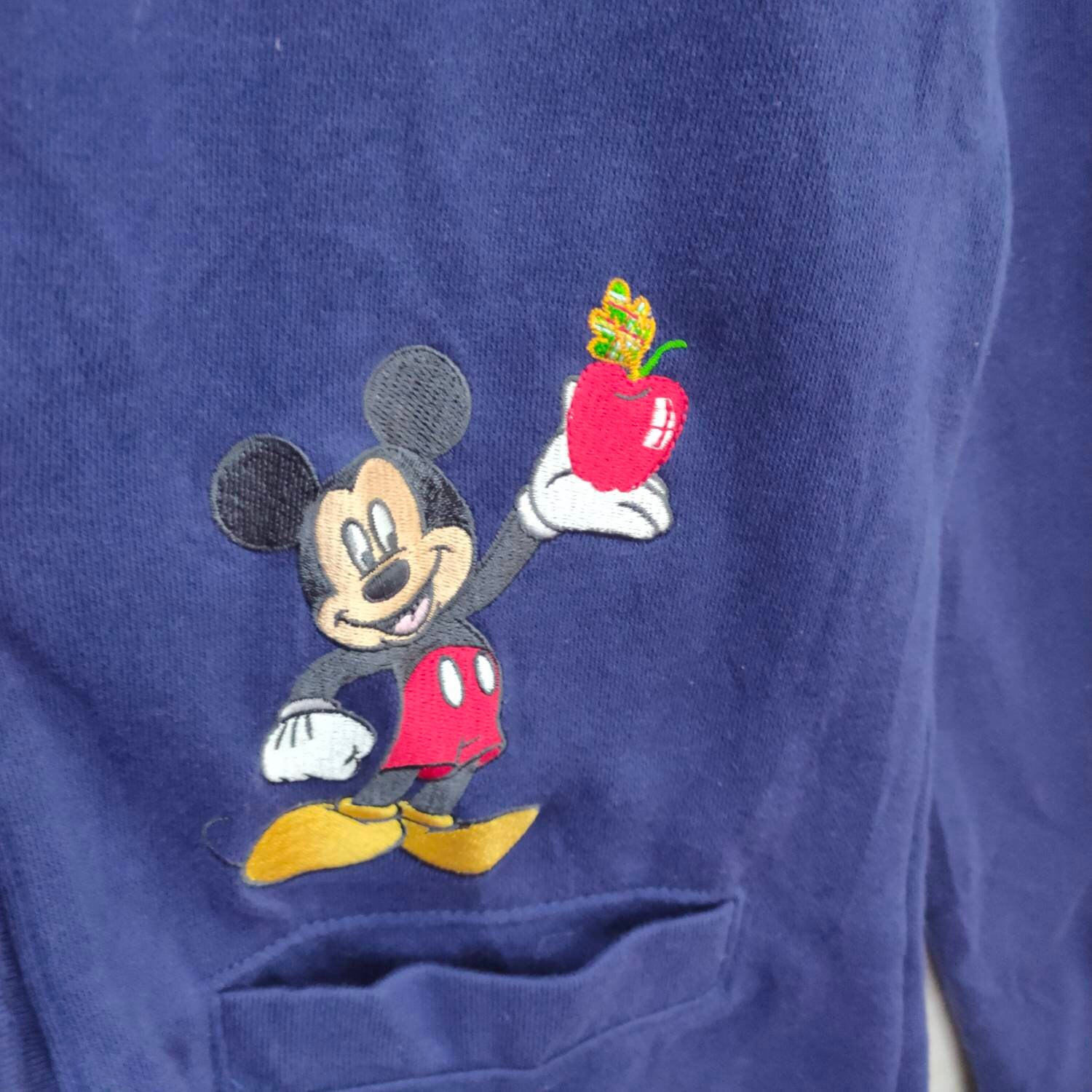 MICKEY MOUSE Cardigan Small Vintage Mickey Mouse Sweater Blazer Outwear ...