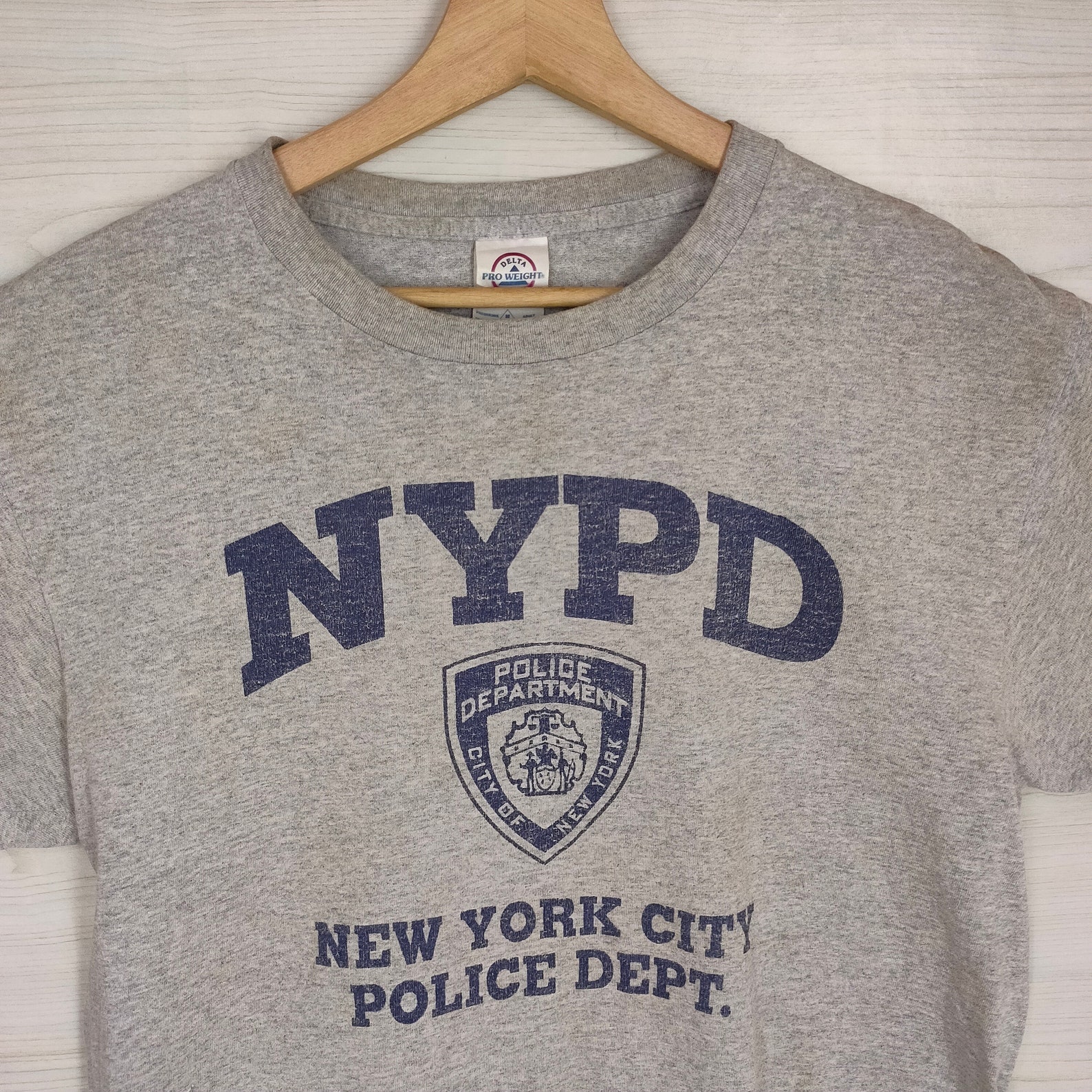 90s New York City Police Department Tee Medium Vintage Delta Tshirt ...