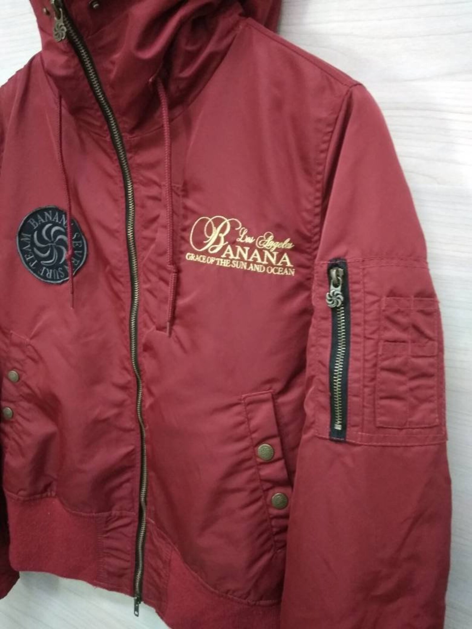 BANANA SEVEN Jacket Vintage 90s Banana Seven Surf Team Banana Seven ...