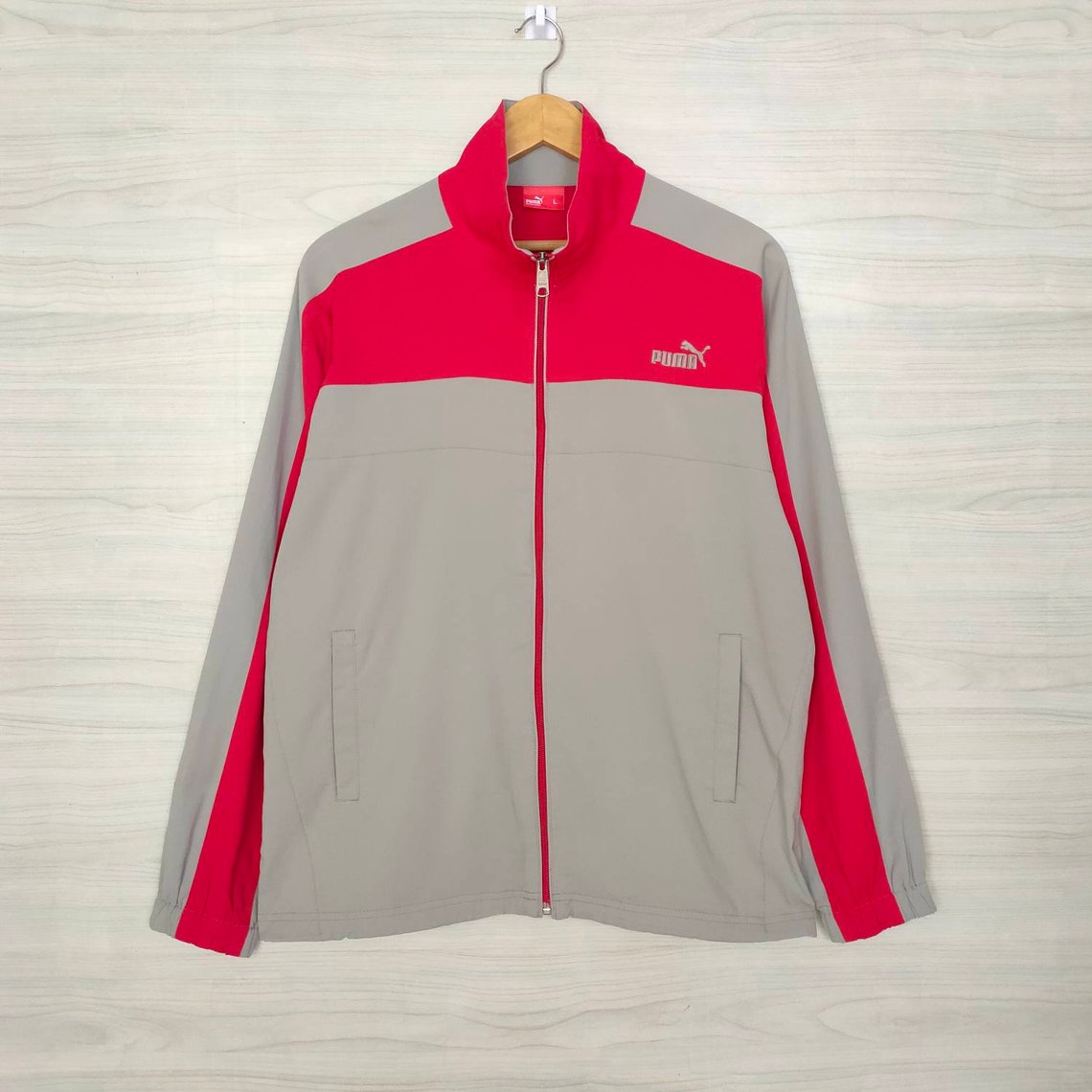PUMA Jacket Vintage 1990s Puma Windbreaker Sportswear Colorblock Puma ...