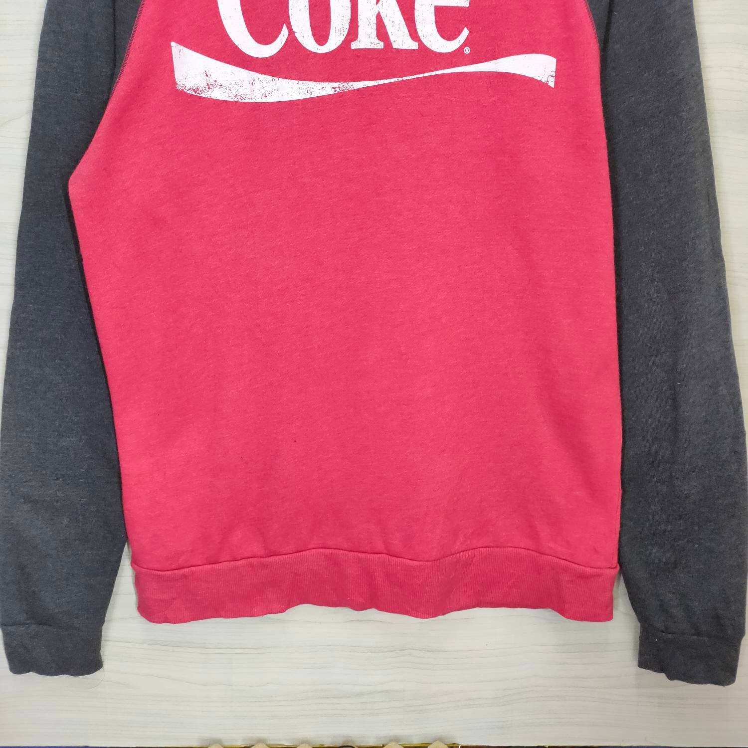 COCA COLA Crewneck Raglan Vintage 90s Coca Cola Sweatshirt Spellout ...