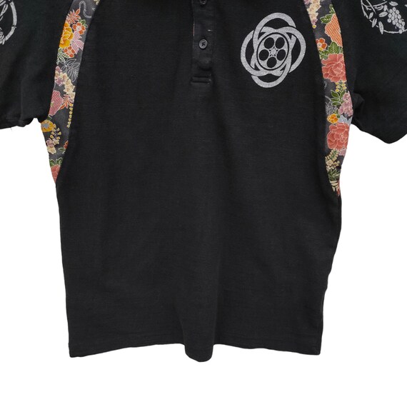 Japanese Traditional Polo Shirt Pop Art Medium Vintag… - Gem
