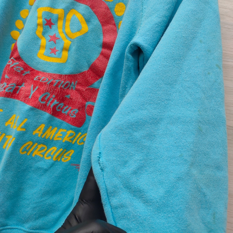 Distressed YMCA Community Circus Art Crewneck Sweatshirt Large Vintage ...