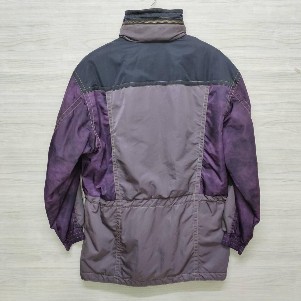 Snow Jacket Vintage 90s Color Block Jacket Skiwear Hoodie Winter Jacket ...